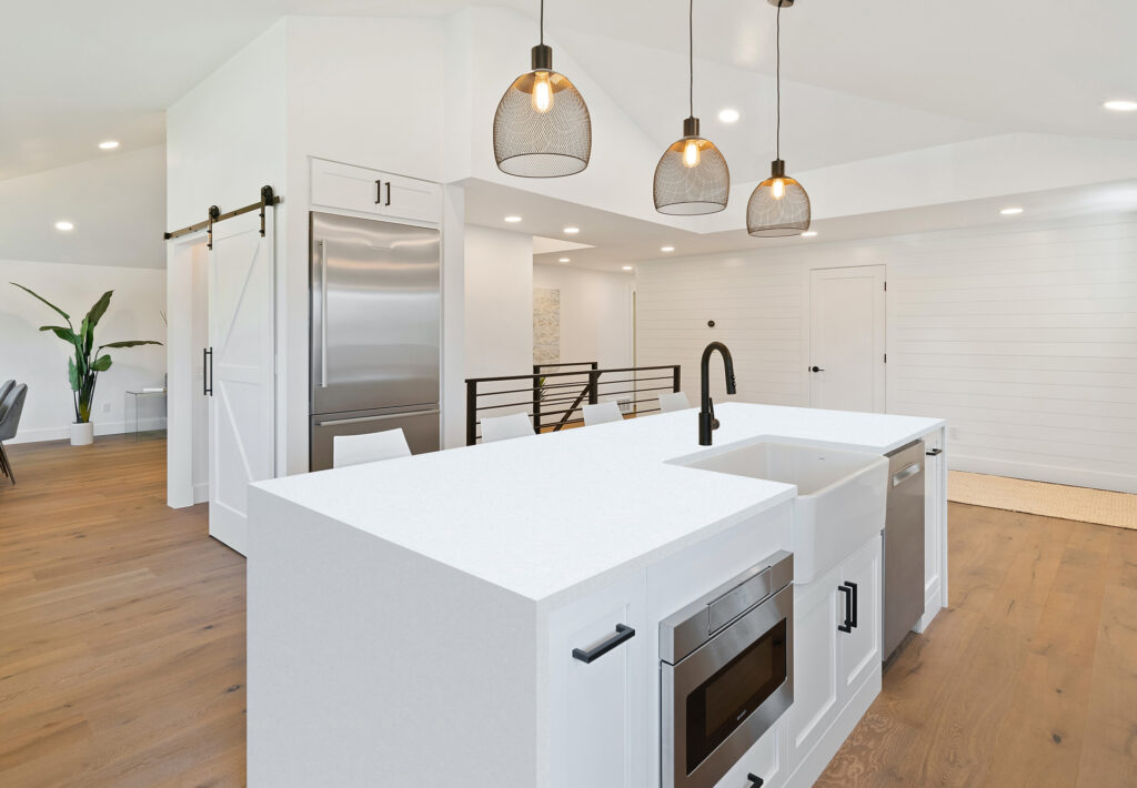 Ice-Storm-CR103-Quartz-Kitchen | ClassicQuartzStone UK